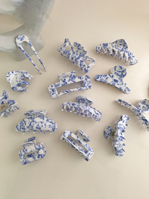 Blue Marble Hair Clip 2.0